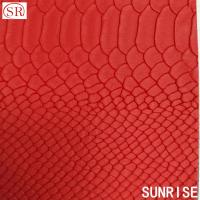 China Wear Resistant 0.8 mm Thickness Brazil Snake Pattern PVC Embossed Artificial Leather Fabric for Upholstery for sale