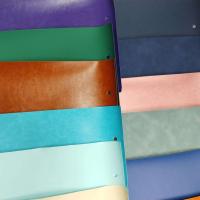 China Book Cover Material Thermal Discolor PU Designer Leather Fabric Thermal Leather Fabric for Making Label Notebook and Trademark for sale