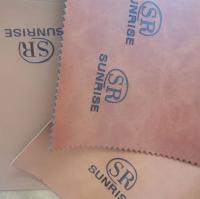 China Hot Stamp Vintage Style PU Synthetic Leather for Notebook Binder Package Recycled Leather for sale