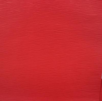 China High Quality Modern Style Reversible Red Fabric PU Leather Stretch Upholstery for Sofa Bag Decorative Purpose Embossed Pattern for sale