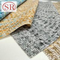 China Factory Direct Custom Printed PU Leather Glossy Colorful Stretch Fabric for Sofa Bag Garment Outdoor Home Textile Direct Sales for sale