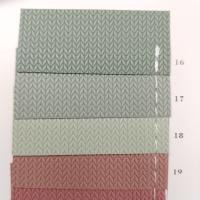 China Factory Wholesale Waterproof Chevron PVC Leather Fabric Wear-resistant Synthetic Leather for Bags and DIY Crafts for sale