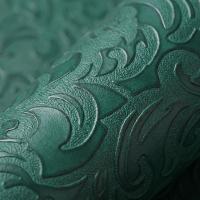 China Abrasion-Resistant Vintage Floral Embossed PU Leather for Garment Shoe Bag Lining Fabric for sale