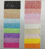 China PVC Non Woven Backing Glitter Synthetic Leather Sparkle Texture for Women's Shoes Handbags Apparel for sale