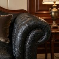 China Vintage Floral Embossed PU Leather for Garment Packaging Shoes and Bag Inner Lining Fabric for sale