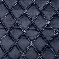 China Low MOQ Stock Quilted Embroidery Faux Suede Fabric With PVC Foam and Stitching for Car Seats Sofas Upholstery Furniture for sale