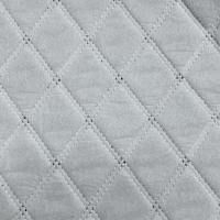 China Low MOQ Stock Quilted Embroidery Faux Suede Fabric With PVC Foam and Stitching for Car Seats Sofas Upholstery Furniture for sale