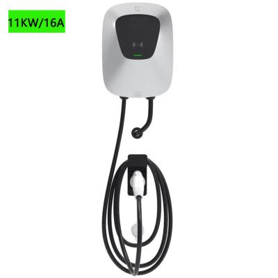 China Highfly CE 11kW 16A EV Charger Single Phase AC EV Charger Home Ac Charging Pile Wall-Mounted EV Charging Station for sale