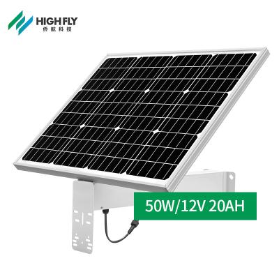 China HighFly Manufacturer Directly Sale Cheap Waterproof 50W 12V 20Ah Fixed Solar Panel for sale
