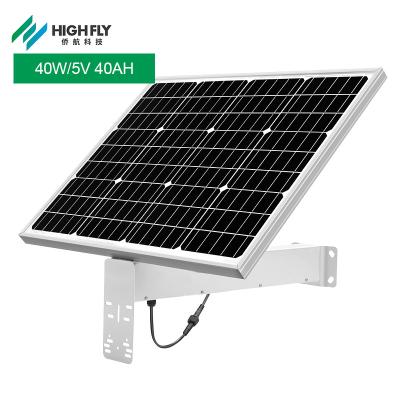 China HighFly Wholesale Price Costos Best Cheap Price High Efficiency 40W 5V 40Ah Fixed Solar Panel for sale