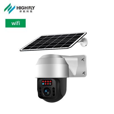 China HD 1080P Camera Security Outdoor PTZ Surveillance Camera Full Color Night Vision Motion Detection Wifi Solar Camera for sale
