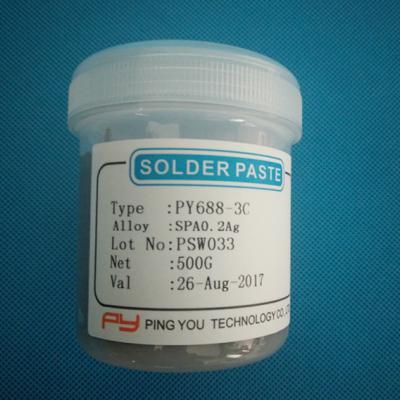 China PY-6883C Water Soluble Flux Soldering Paste 500g with 25-45μm Grain Size and 180°C Melting Point for sale