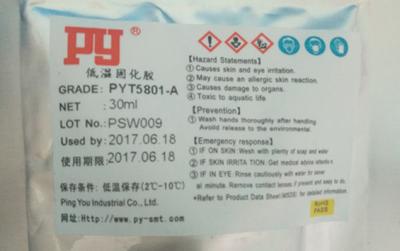 China White SMT Solder Paste LED Backlight 30CC Thermosetting Glue with 365nm UV Curing and 10s Fixing Time for sale