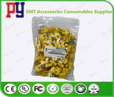 China K Type Thermocouple Connector SMPW-K-M-ROHS Yellow Metal Plug Socket for Temperature Measurement for sale