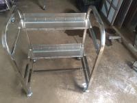 China Stainless Steel JUKI SMT Feeder Storage Cart 80 Feeder Capacity 2 Layer for sale