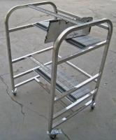 China Siemens SMT Feeder Storage Cart 2 Layer 80 Feeder Capacity Stainless Steel Trolley for sale