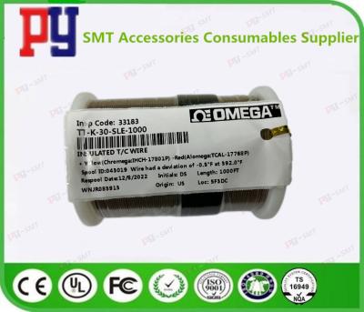 China TT-K-30-SLE-1000 K-Type Thermocouple Temperature Wire 0.25mm with Lotus Root Fiber Insulation for sale