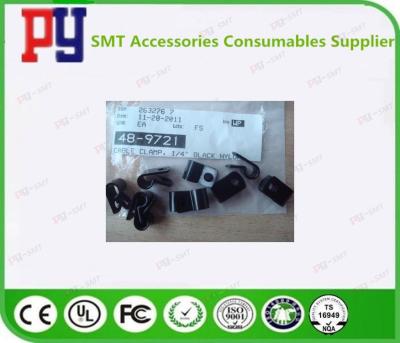 China Asymtek 48-9721 Cable Clamp 1/4 Inch Black Nylon SMT Spare Part for sale