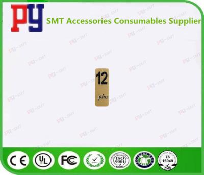 China Universal SMT Spare Parts 0931C-0090 12mm Gold Plus Label for Pick and Place Machines for sale