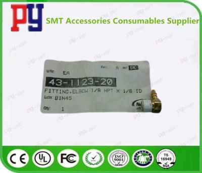 China Asymtek 43-1123-20 Fitting Elbow 1/8 NPT x 1/8 ID SMT Machine Spare Part for sale