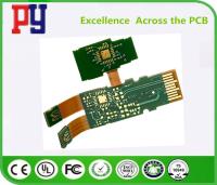 China Green Solder Mask Rigid Flex Circuit Boards - 3 Mil Line Width, 4 Mil Hole Size, 2-20 Layer Options for sale