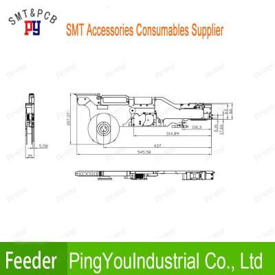 China Small Size SMT Label Feeder for JUKI ZEVATECH - 2x2mm to Custom Labels with 95mm/sec Feed Rate for sale