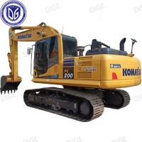 China Komatsu PC200-8N1 Used Excavator 20 Ton with 9875mm Dig Radius and SAA6D107E Engine for sale