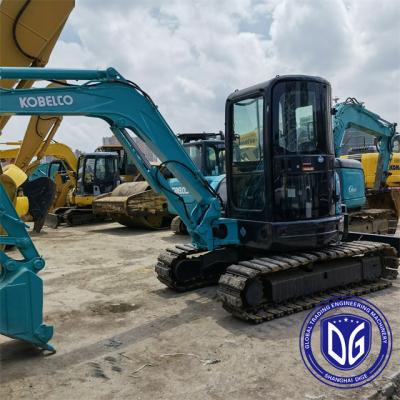 China Kobelco SK55 5.5 Ton Used Mini Excavator 2021 843 Hours Hino J05E Engine for sale