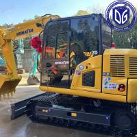 China Used Komatsu PC70-8 Excavator 6360mm Digging Radius 4100mm Depth Secondhand for sale