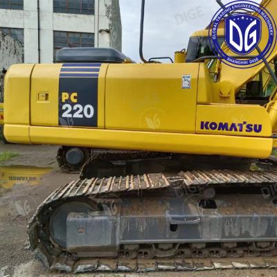China Used Komatsu PC220-7 Excavator 22 Ton Japan Origin 10180mm Digging Radius for sale