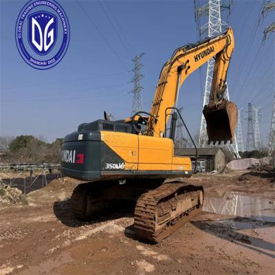China 2021 Hyundai 350 Excavator 1.6m3 Bucket Hydraulic Drive Used Korea for sale