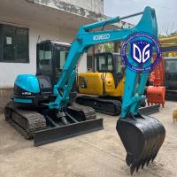China Used Kobelco SK55 Mini Crawler Hydraulic Excavator 5.5 Ton 2021 843 Hours Japan Origin for sale