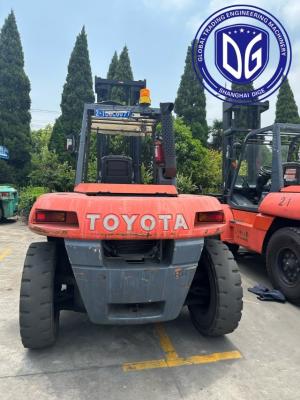 China Toyota 8FDA80 Used Forklift - 8 Ton Capacity, 8000 kg Load, 2020 Model Diesel Engine for sale