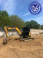 China Used Sany SY55U 5.5 Ton Mini Excavator 2023 383 Hours Zero Tail Swing for sale