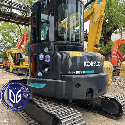 China Used Kobelco SK55SR 5.5 Ton Crawler Excavator 2022 630 Hours Hino J05E Engine for sale