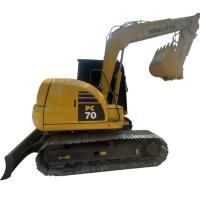 China Used Komatsu PC70 Excavator 7150mm Digging Height Turbocharged Engine for sale