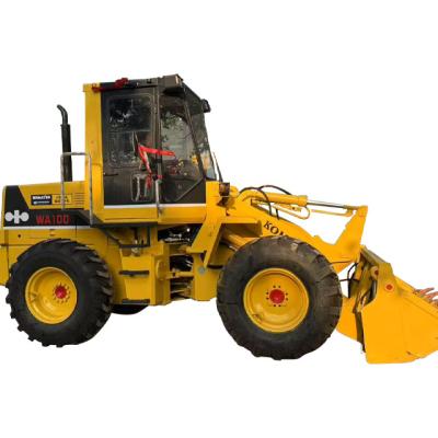 China Used Komatsu WA100 Wheel Loader 1675h 62kW Japan Export Construction Equipment for sale
