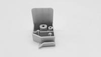 China Rotproof OEM Texture Plastic Injection Mould Molding Molded Parts Curtain Track Gliders 400000shot/2yr for sale