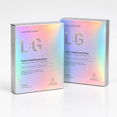 China Holographic Cosmetic Custom Folding Carton Box for Mask Sets for sale