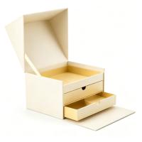 China Multi layer Drawer Custom Cosmetic Gift Box with Flip Lid for sale