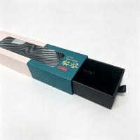 China Slim Drawer Box for Cosmetic Packaging Velvet Insert Window for sale