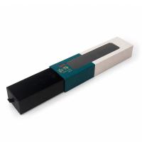 China Slim Drawer Box for Cosmetic Packaging Velvet Insert Window for sale