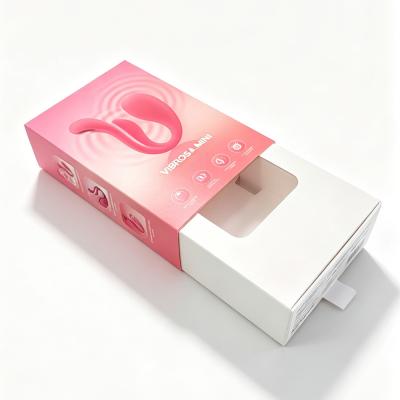 China Pink Window Custom Drawer Boxes Gift Packaging with Card Insert for sale