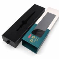 China Slim Window Velvet Insert Custom Drawer Boxes for Cosmetic Packaging for sale