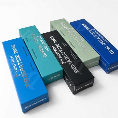 China White Card Paper Custom Folding Carton Box for Serum Ampoule Packaging for sale