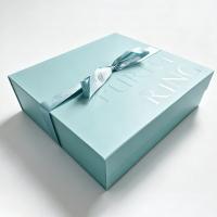 China Ribbon Closure Custom Collapsible Rigid Boxes For Premium Gift Packaging for sale