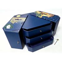 China Gatefold Octagonal Gift Boxes with Multi Layer Drawers Double Door Opening for sale