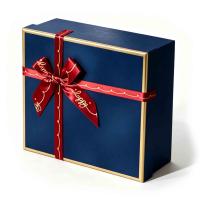 China Specialty Paper Lid And Base Gift Box Customized With Ribbon Decoration for sale