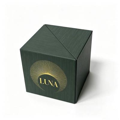 China Rotating Gatefold Rigid Custom Gift Boxes with Creative Opening for sale