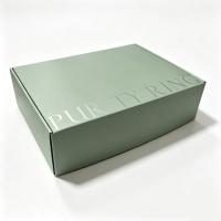 China Silver Foil Stamping Custom Corrugated Mailer Box with Double Sided Grey Card for sale